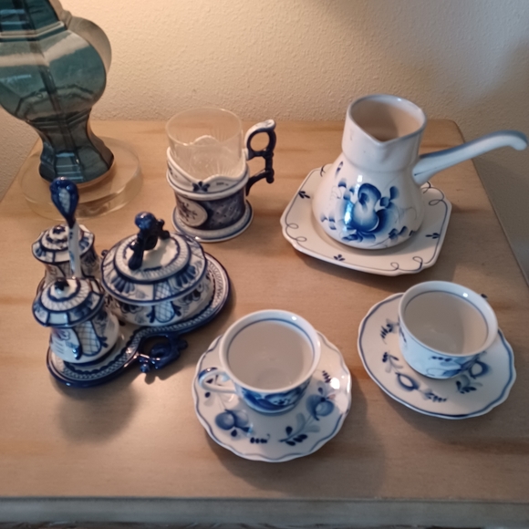 Kitchen Vintage Russian Tea Set For 2 Poshmark